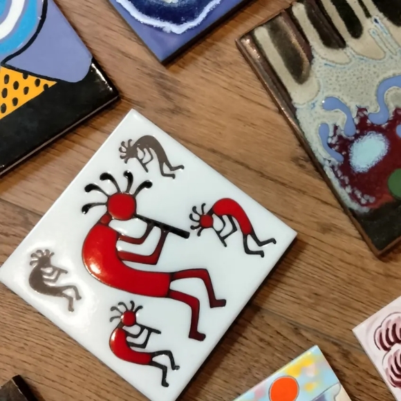 Vintage | Accents | Vintage Masterworks Hand Glazed Ceramic Tile ...